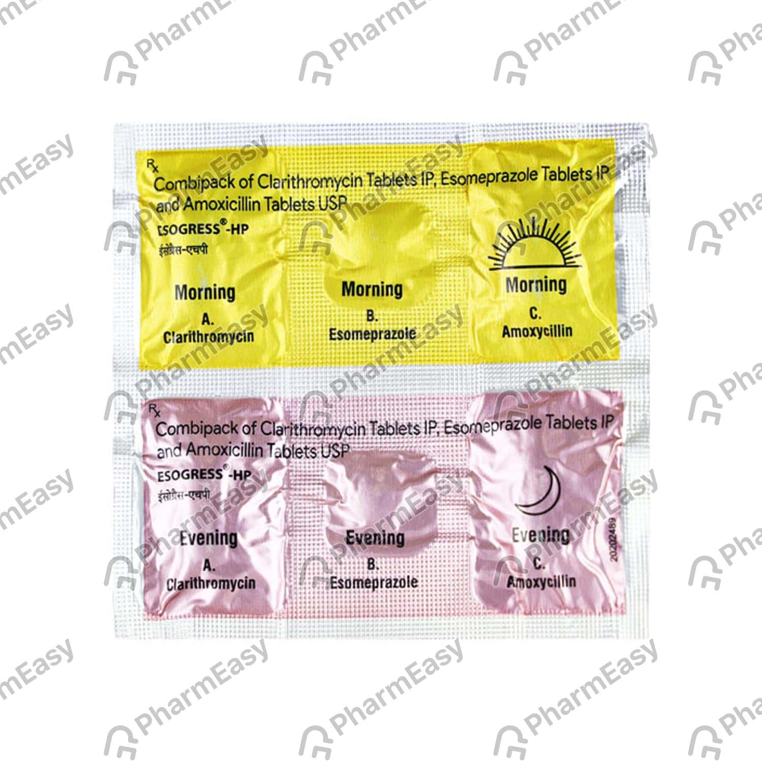 Esogress-HP Tablet Combikit: Uses, Side-effects, Price, Dosage & More Info - PharmEasy