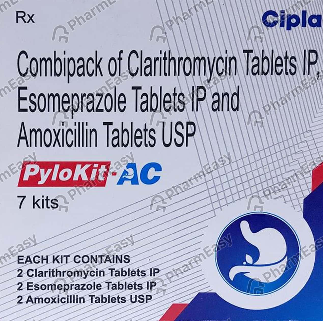 Pylokit Ac 500/40/750mg Strip Of 6 Combikit Tablet S: Uses, Side ...