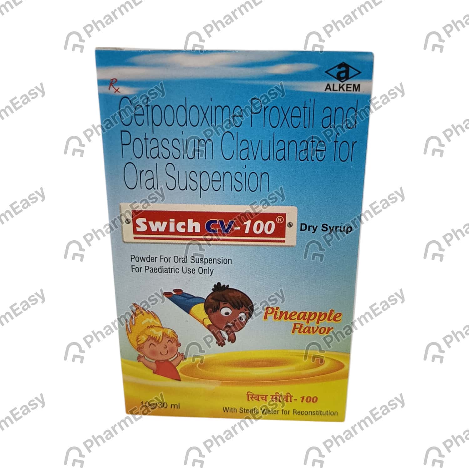 Buy Swich Cv 100mg Pineapple Flavour Bottle Of 30ml Dry Syrup Online at ...