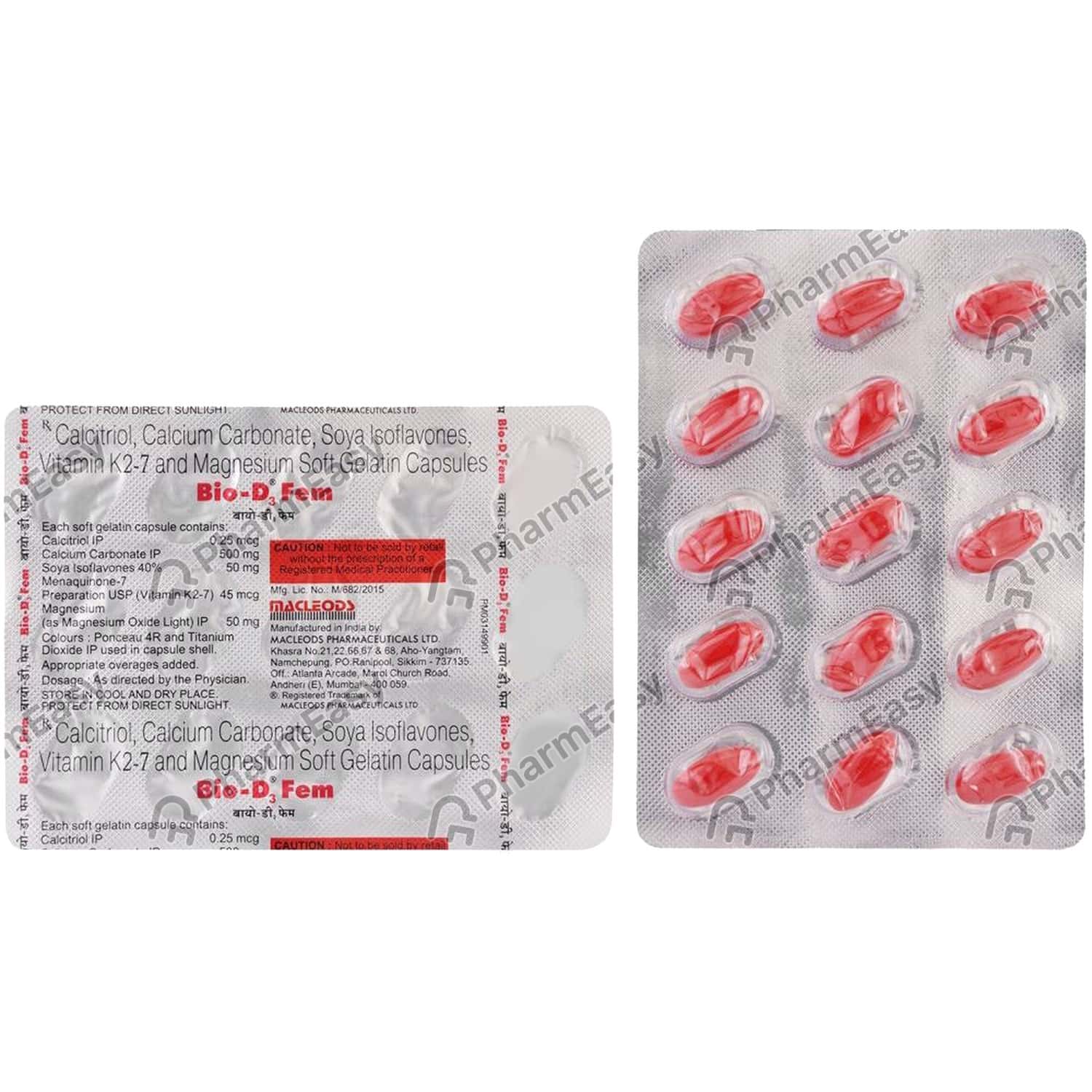 Buy Bio D3 Fem Capsule 15'S Online at Flat 18% OFF* | PharmEasy