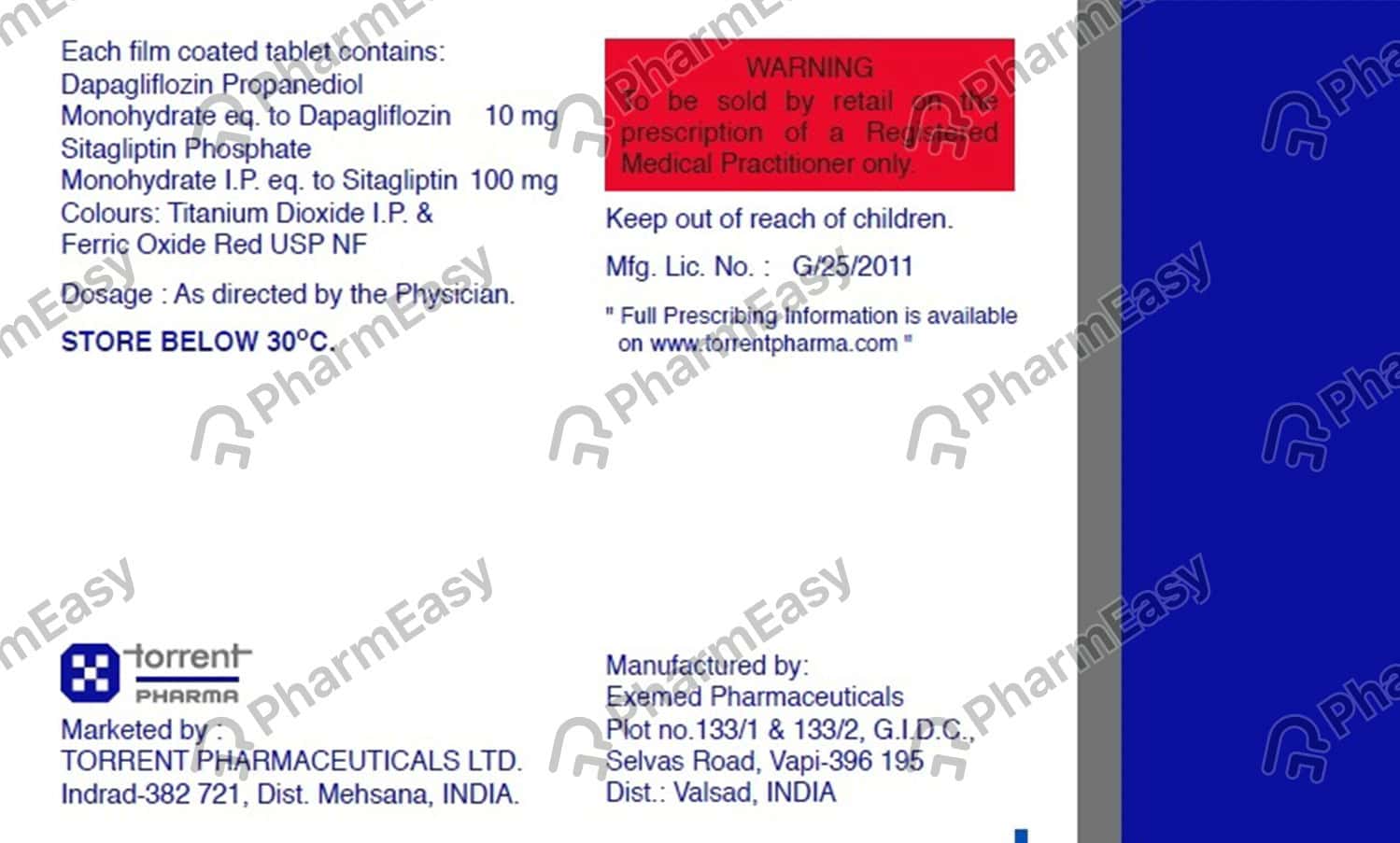 Glucreta S 10/100mg Strip Of 10 Tablets: Uses, Side Effects, Price & Dosage | PharmEasy