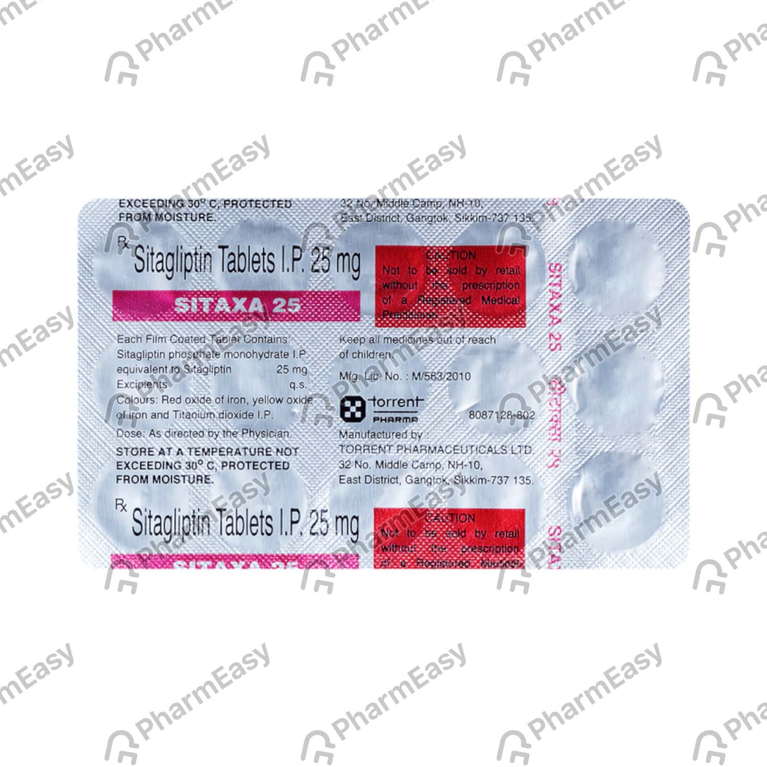 Sitaxa 25 MG Tablet (15): Uses, Side Effects, Price & Dosage | PharmEasy