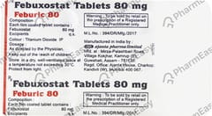 Feburic 80 MG Tablet (15): Uses, Side Effects, Price & Dosage | PharmEasy