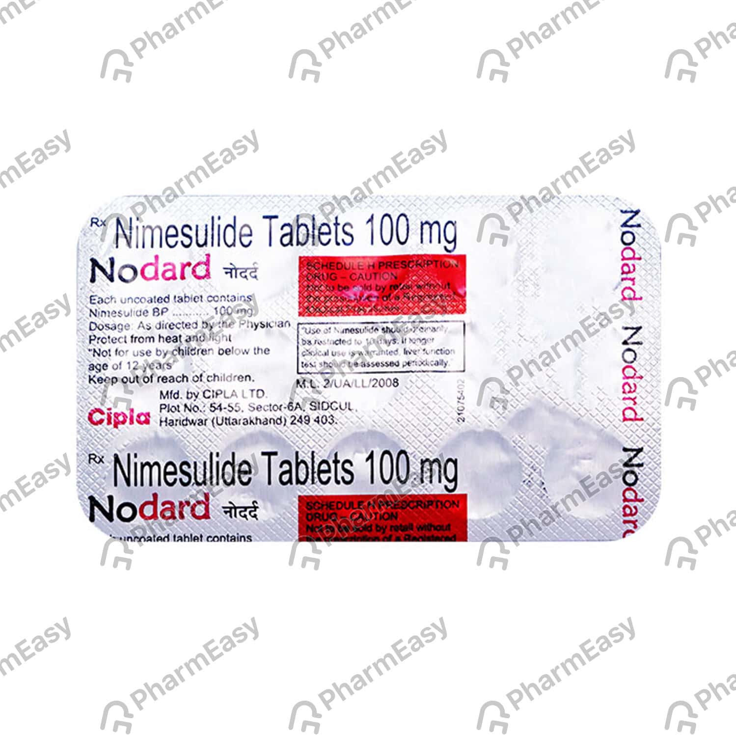Nodard 100 MG Tablet (10): Uses, Side Effects, Price & Dosage | PharmEasy