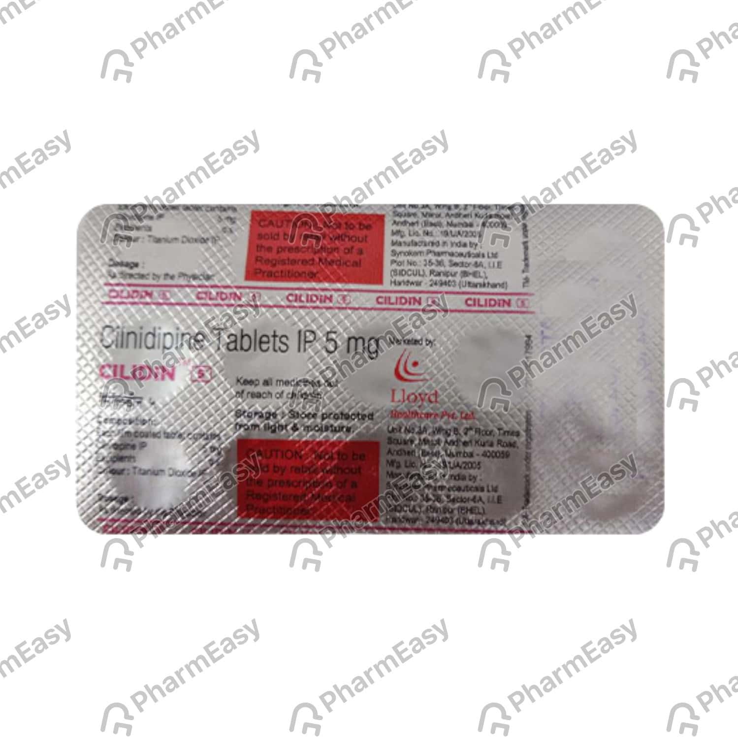 Cilidin 5 MG Tablet (15): Uses, Side Effects, Price & Dosage | PharmEasy
