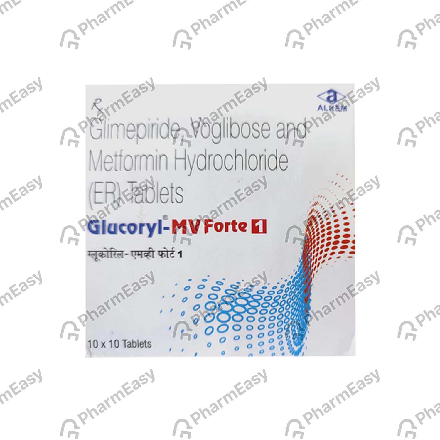 Glucoryl Mv Forte 1mg Strip Of 10 Tablets: Uses, Side Effects, Price ...