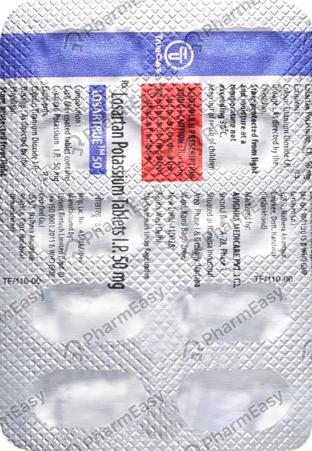 Buy Losartrue 50 MG Tablet (10) Online at Flat 15% OFF | PharmEasy