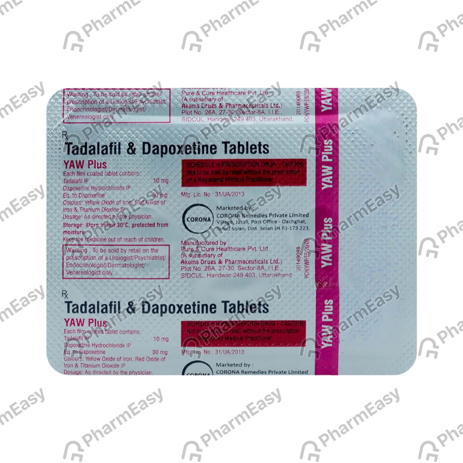 Yaw Plus Strip Of 4 Tablets: Uses, Side Effects, Price & Dosage | PharmEasy