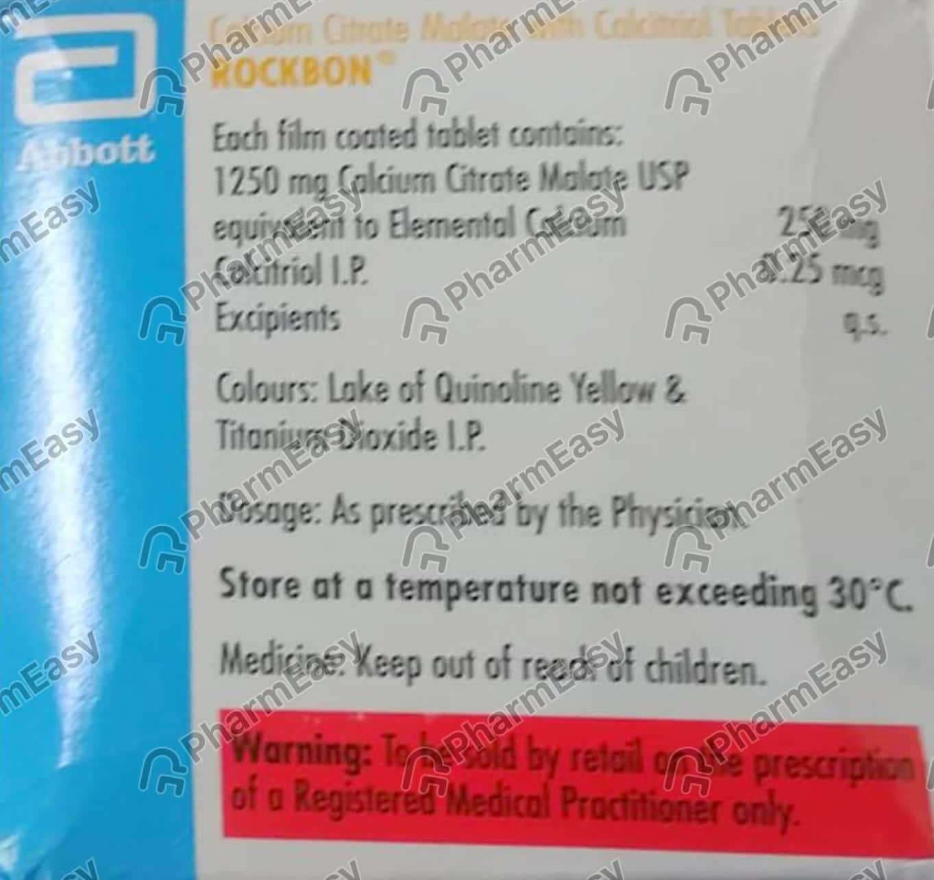 Rockbon Strip Of 15 Tablets: Uses, Side Effects, Price & Dosage | PharmEasy