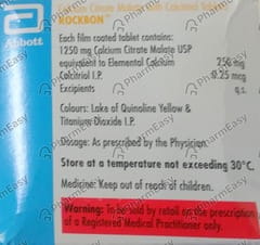 Rockbon Strip Of 15 Tablets: Uses, Side Effects, Price & Dosage | PharmEasy