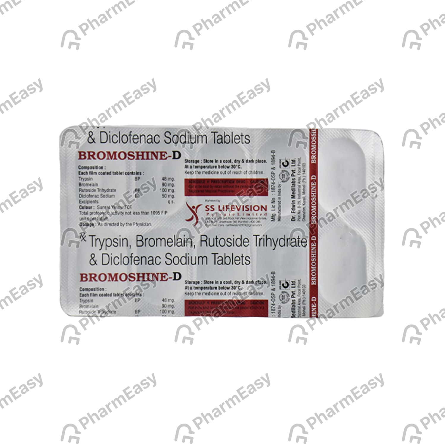 Bromoshine D Strip Of 10 Tablets: Uses, Side Effects, Price & Dosage ...