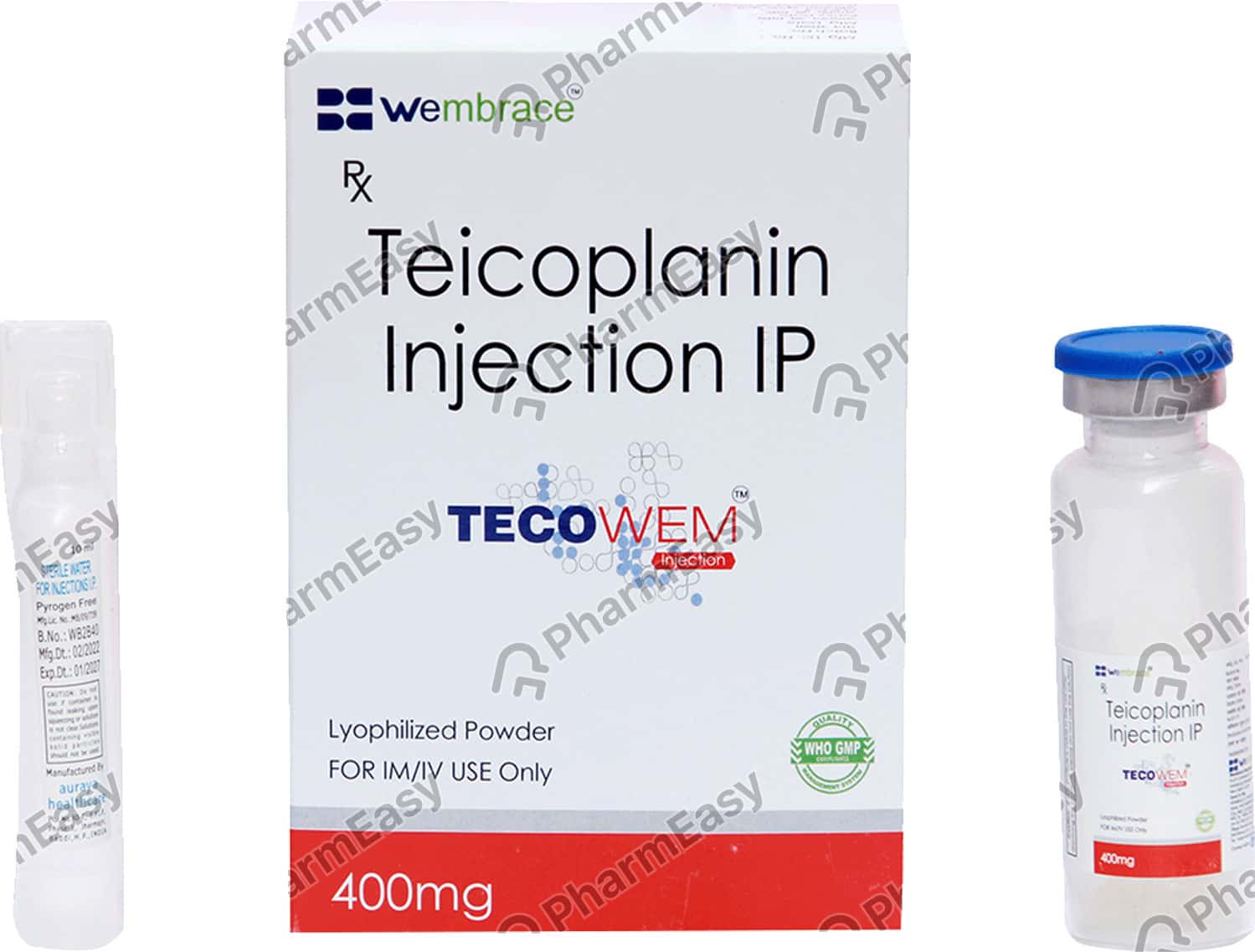 Buy Tecowem 400 MG Powder For Injection (1) Online at Flat 15% OFF ...