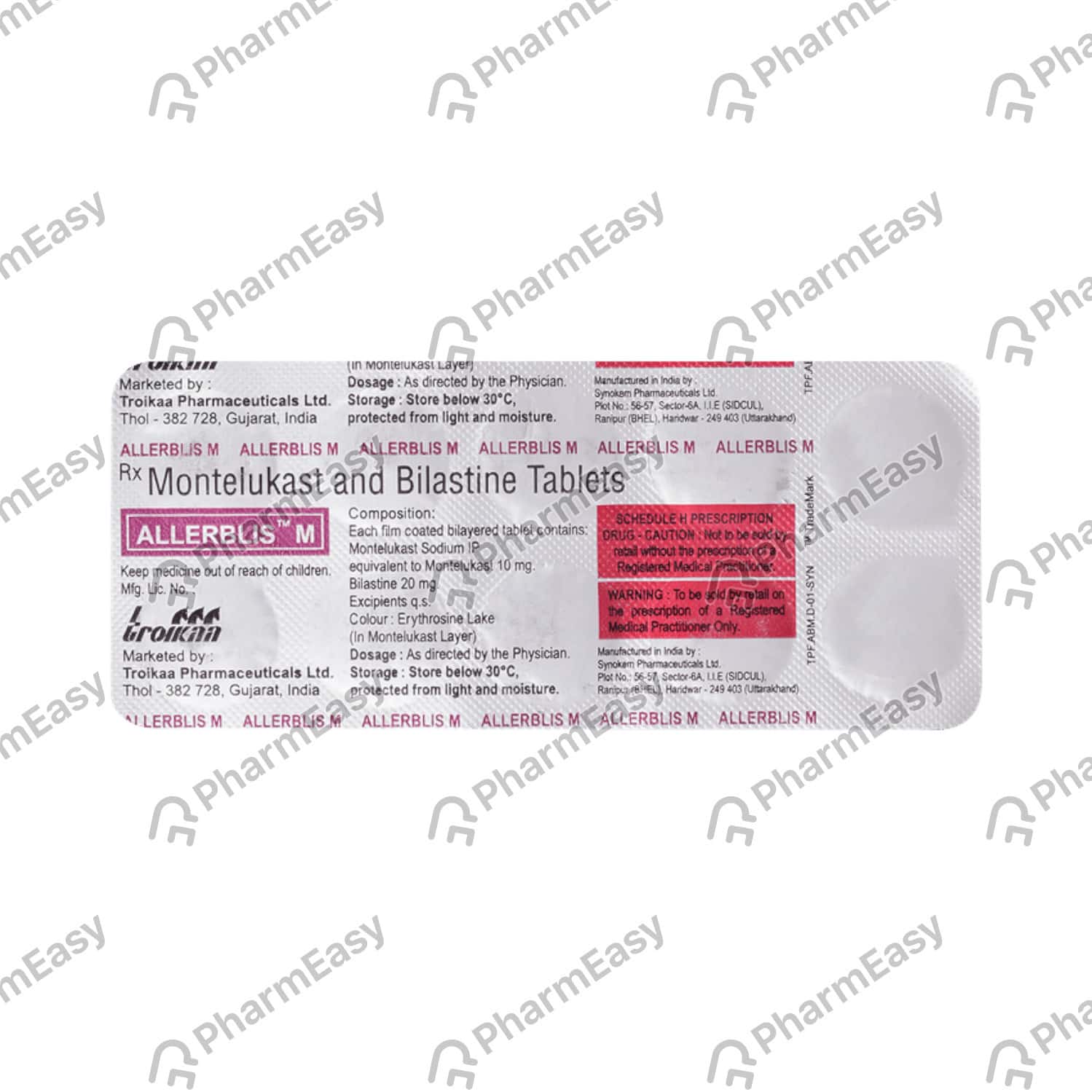 Allerblis M Strip Of 10 Tablets: Uses, Side Effects, Price & Dosage ...