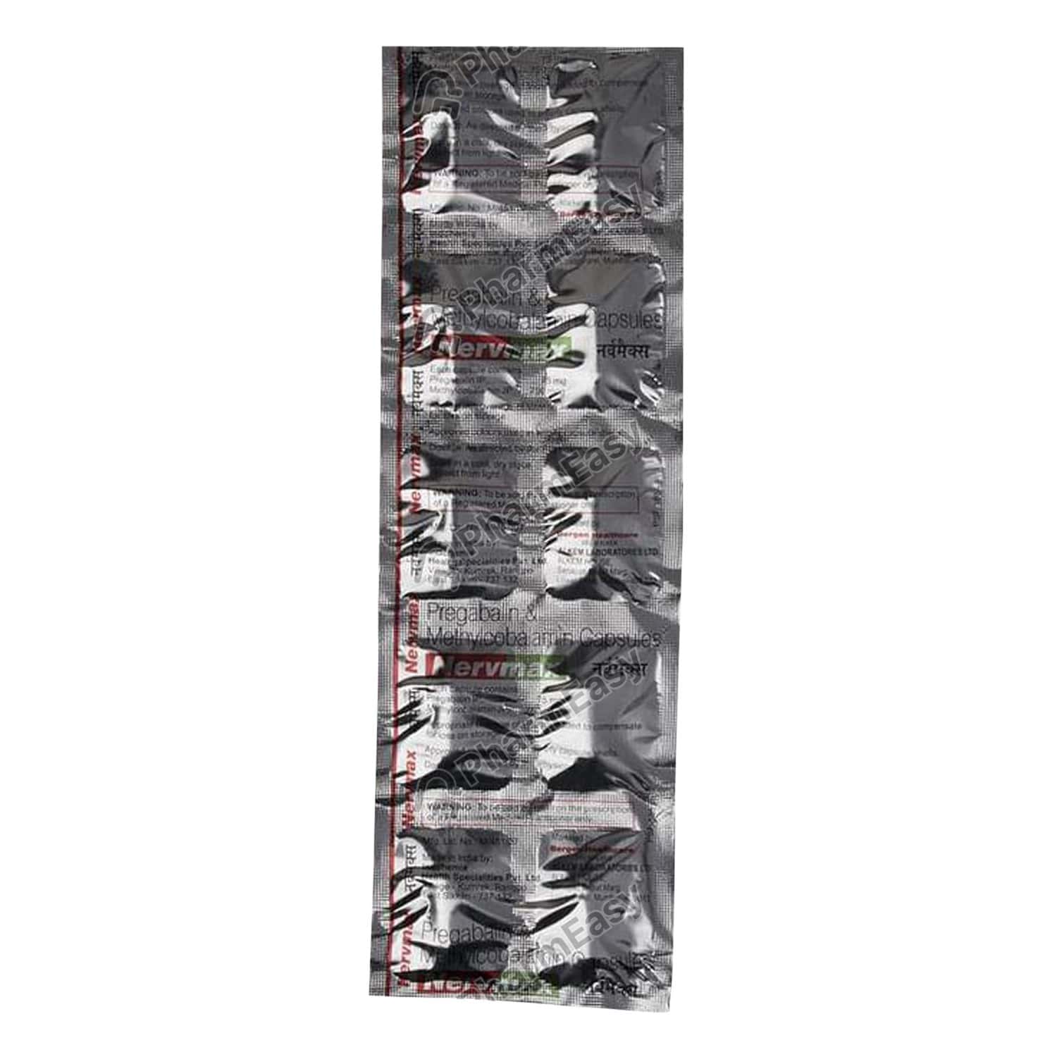 Buy Nervmax Active Strip Of 10 Capsules Online at Flat 18% OFF* | PharmEasy