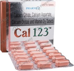 Buy Cal 123 Total Strip Of 15 Tablets Online at Flat 15% OFF | PharmEasy