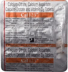 Buy Cal 123 Total Strip Of 15 Tablets Online at Flat 15% OFF | PharmEasy