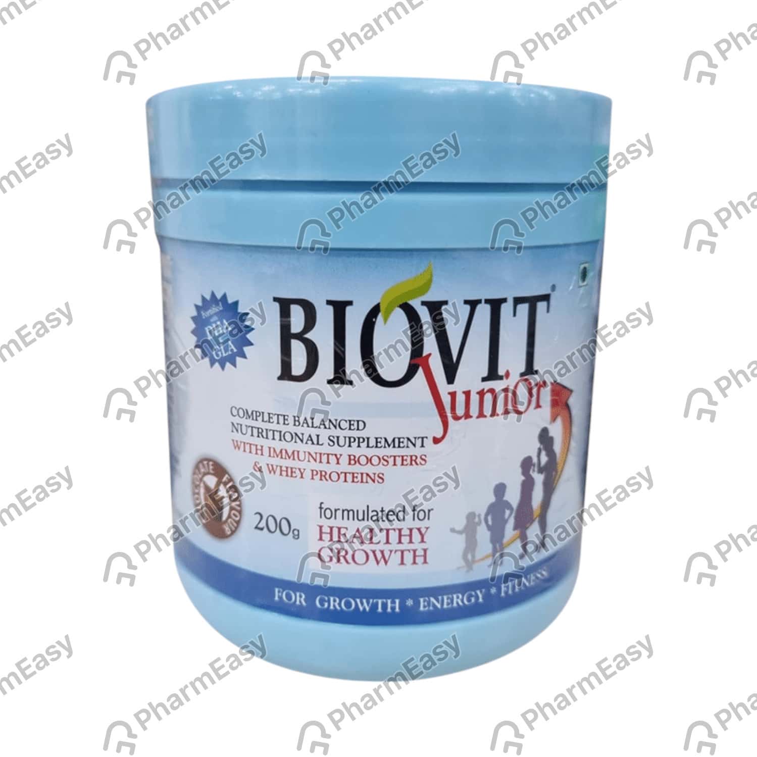 Buy Biovit Junior Chocolate Flavour Jar Of 200gm Powder Online at Flat ...