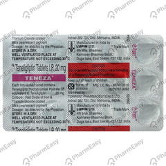 Teneza 20 MG Tablet (15): Uses, Side Effects, Price & Dosage | PharmEasy