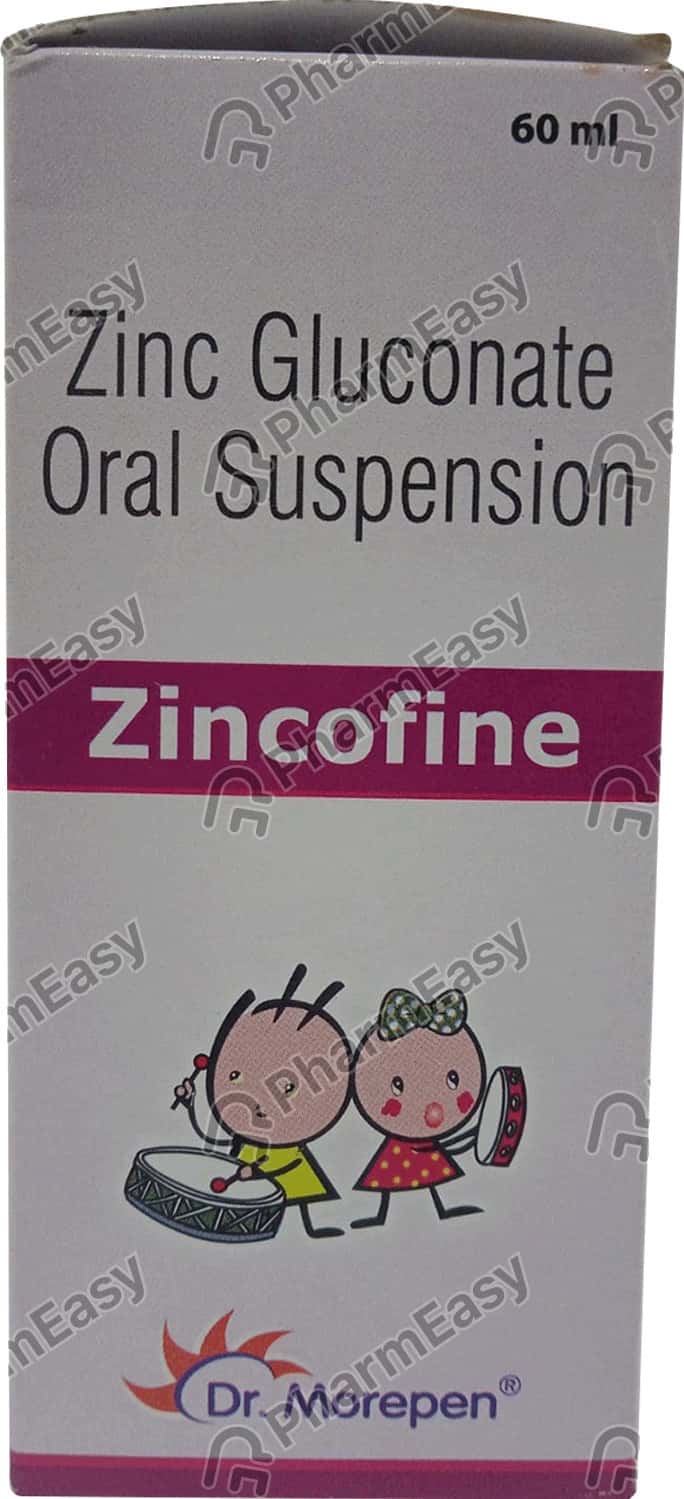 Zincofine 20 MG/5ML Suspension (60): Uses, Side Effects, Price & Dosage ...