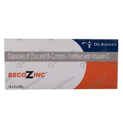 Buy Becozinc M Strip Of 10 Tablets Online at Flat 18% OFF* | PharmEasy