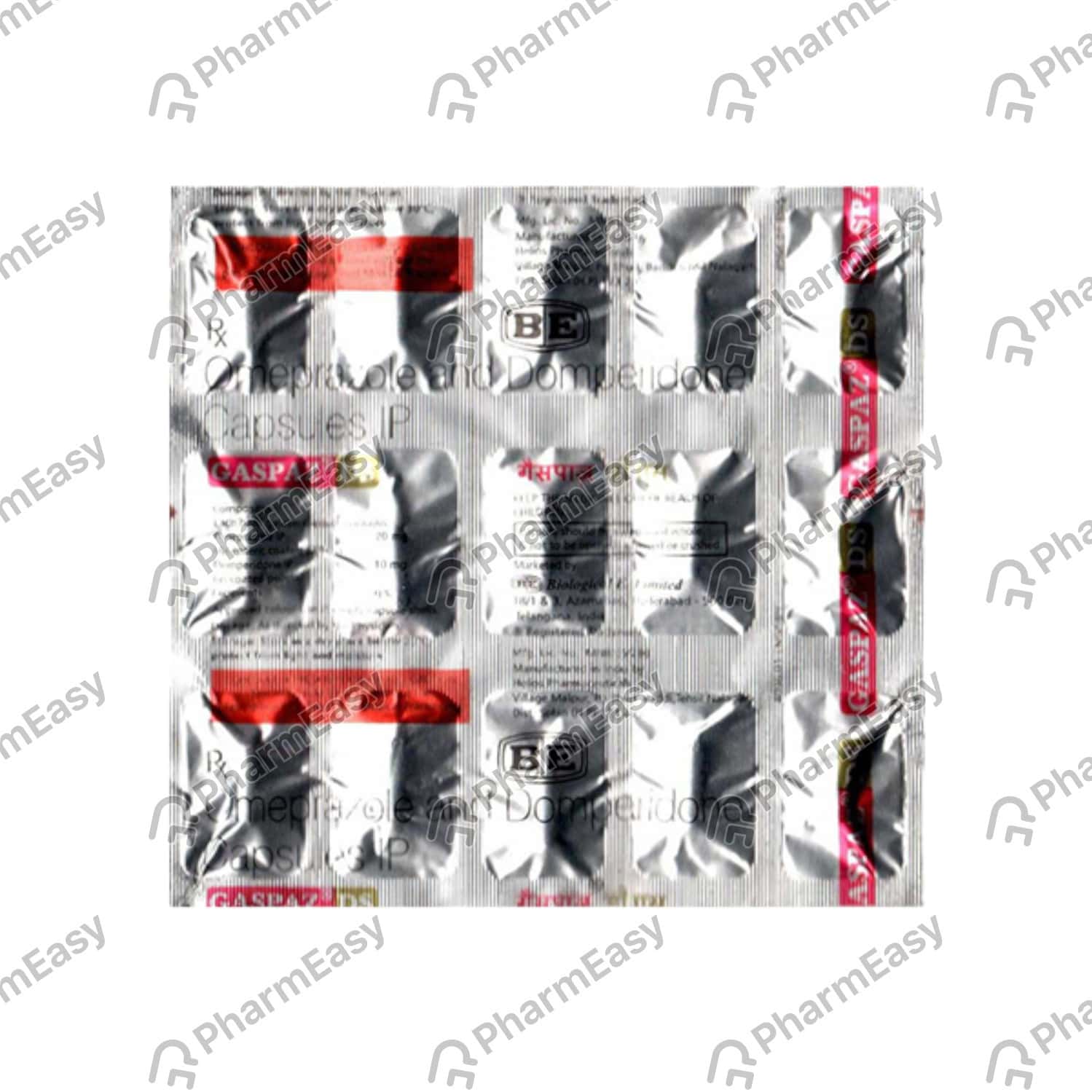 Gaspaz Ds Strip Of 15 Capsules: Uses, Side Effects, Price & Dosage ...
