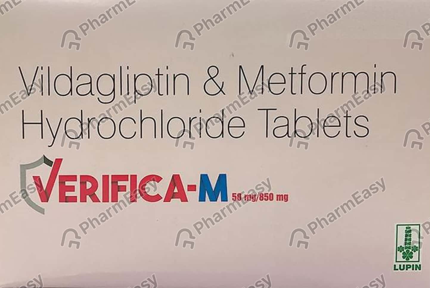 Verifica M 50/850mg Strip Of 15 Tablets: Uses, Side Effects, Price ...