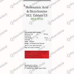 Mef Spas Strip Of 10 Tablets: Uses, Side Effects, Price & Dosage ...