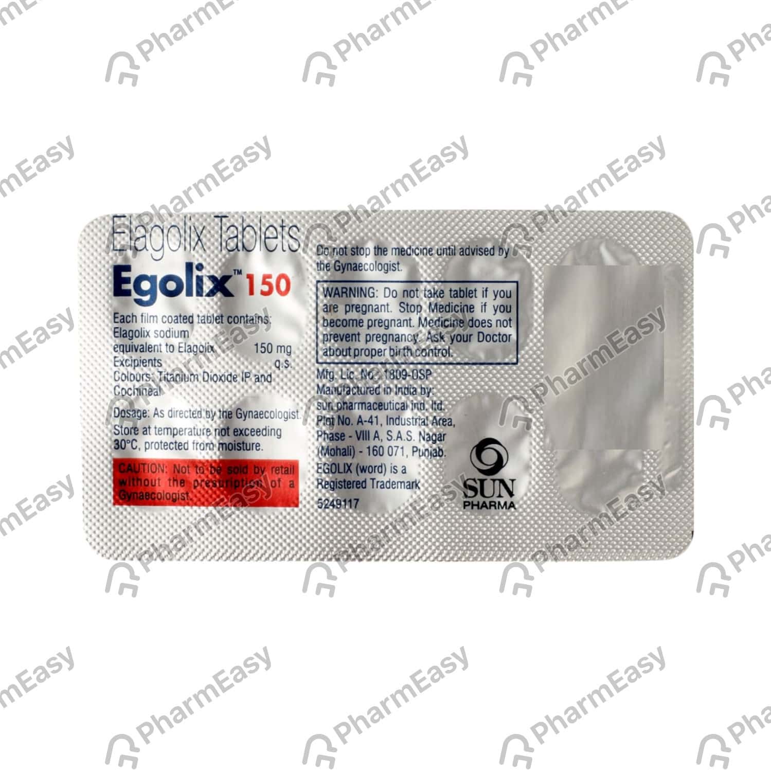 Egolix 150 MG Tablet (10): Uses, Side Effects, Price & Dosage | PharmEasy