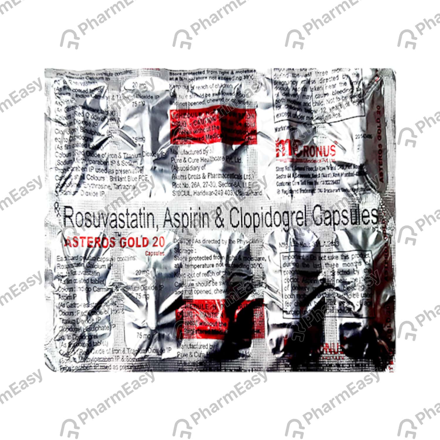 Asteros Gold 20mg Strip Of 10 Capsules: Uses, Side Effects, Price ...