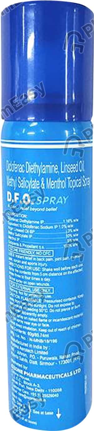 Buy Dfo Spray 60gm Online at Flat 15% OFF | PharmEasy