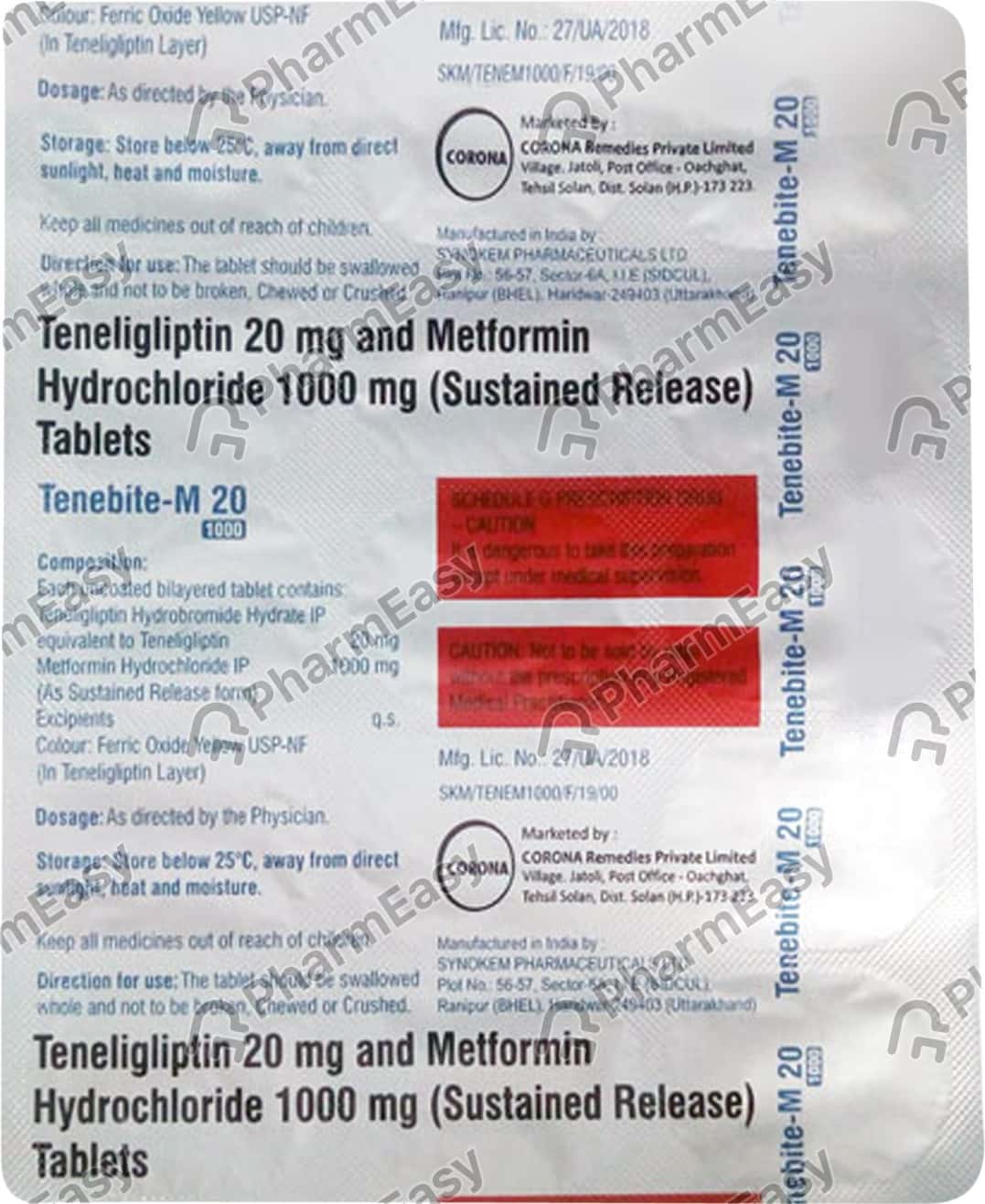 Tenglipt M Forte Strip Of 10 Tablets: Uses, Side Effects, Price ...