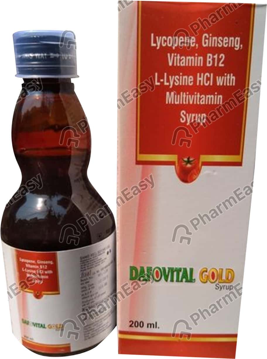 Buy Dafovital Gold Bottle Of 200ml Syrup Online at Flat 15% OFF | PharmEasy