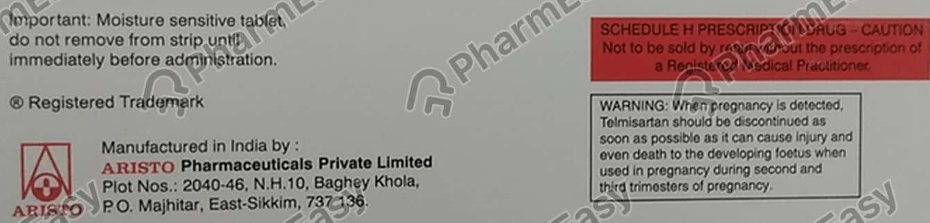 Telvas 20 MG Tablet (15): Uses, Side Effects, Price & Dosage | PharmEasy