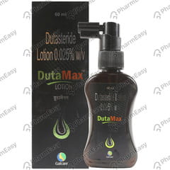Buy Dutamax 0.025 %W/V Lotion (60) Online at Flat 15% OFF | PharmEasy