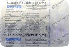 Cinod 5 MG Tablet (20): Uses, Side Effects, Price & Dosage | PharmEasy