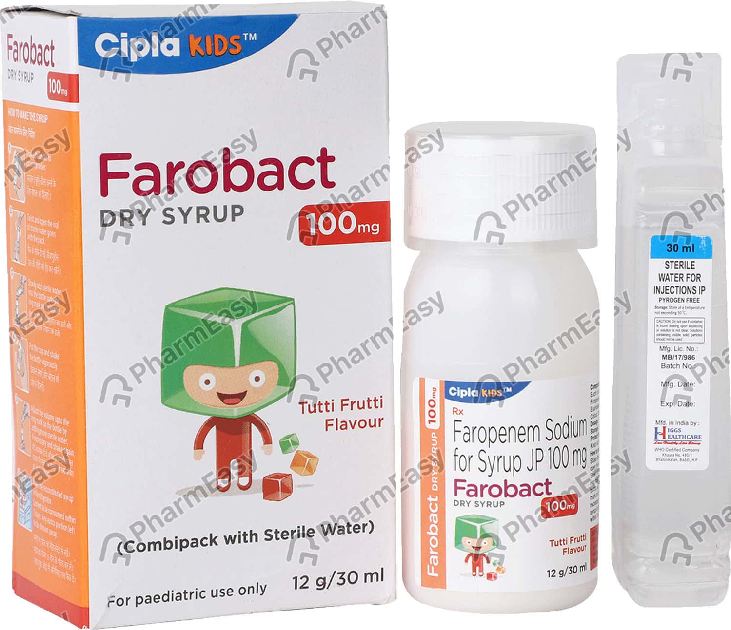 Buy Farobact 100 MG/5ML Dry Syrup (30) Online & Save Up to 24% at PharmEasy