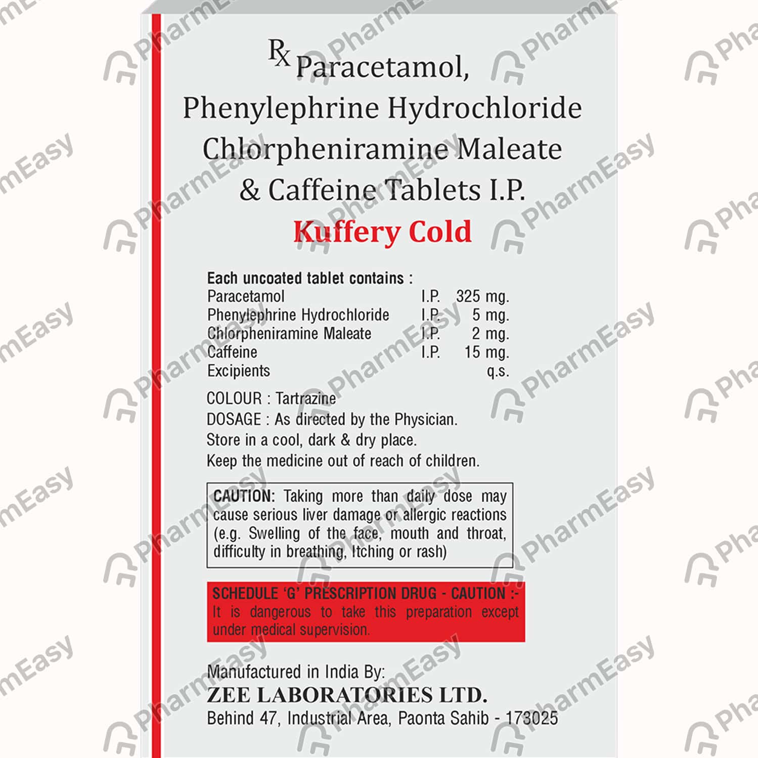 Buy Kuffery Cold Strip Of 10 Tablets Online at Flat 15% OFF | PharmEasy