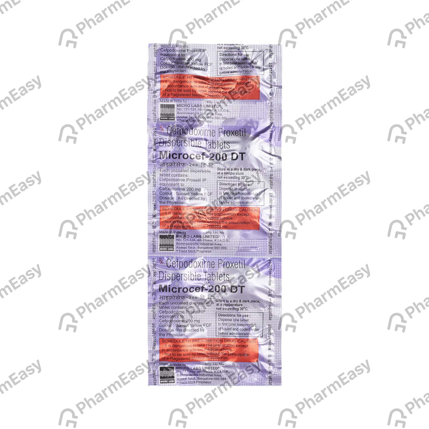 Buy Microcef 200 MG Tablet (10) Online at Flat 15% OFF | PharmEasy