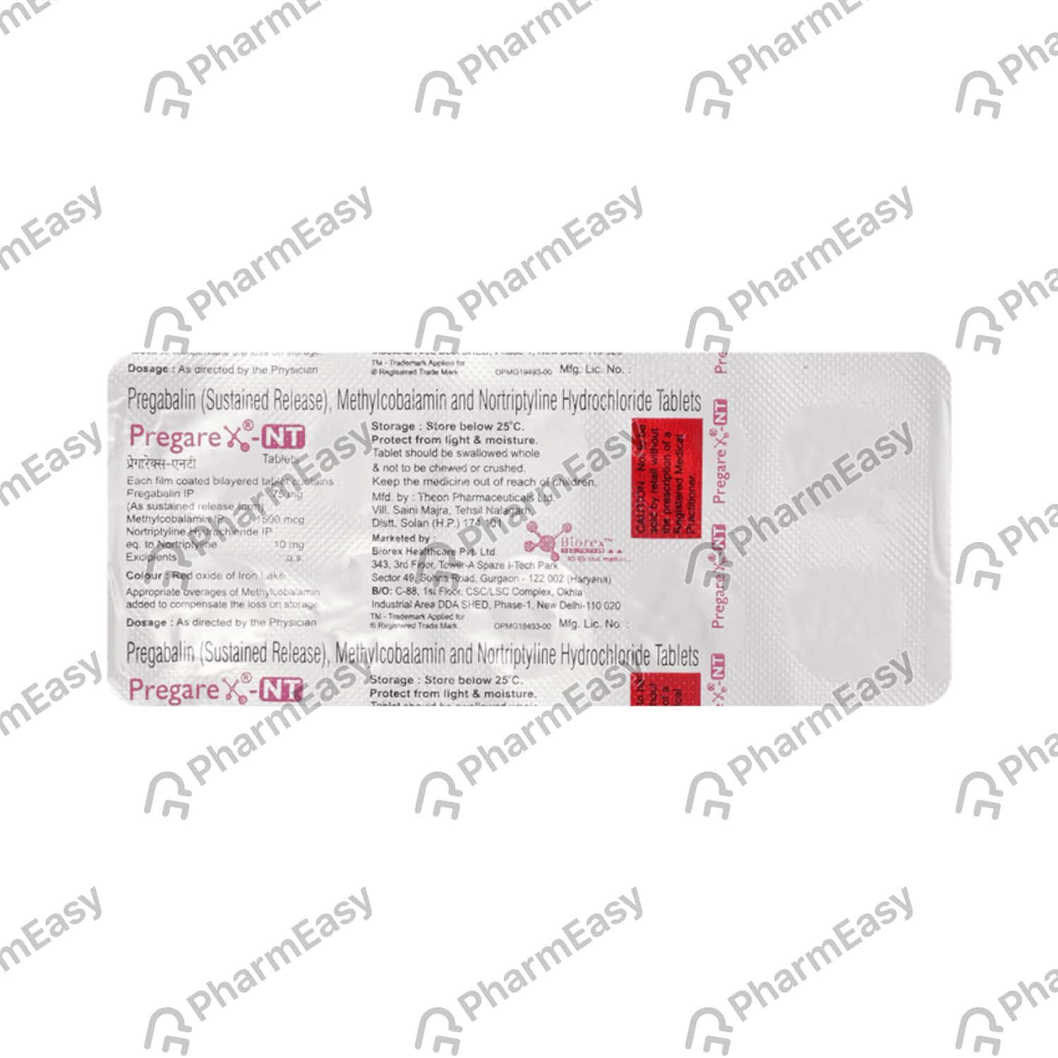 Pregarex Nt Strip Of 10 Tablets: Uses, Side Effects, Price & Dosage ...