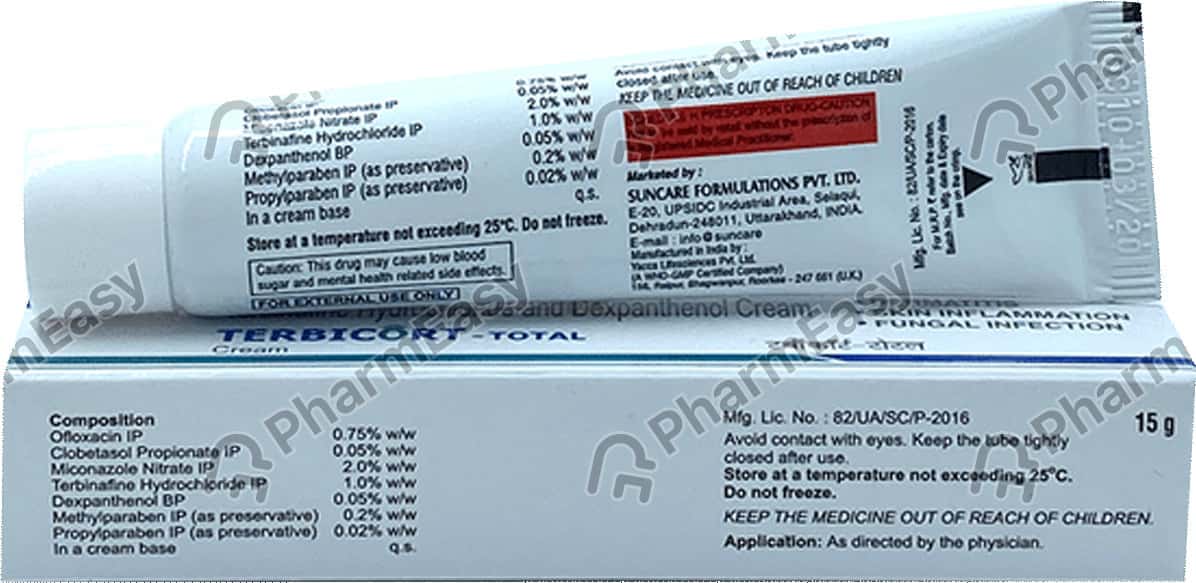 Buy Terbicort Total Tube Of 15gm Cream Online at Flat 15% OFF | PharmEasy