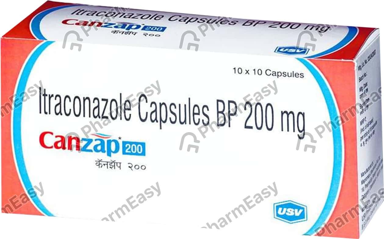 Canzap 200 MG Capsule (10): Uses, Side Effects, Price & Dosage | PharmEasy