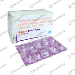 Jalra Trio Forte Strip Of 10 Tablets: Uses, Side Effects, Price ...