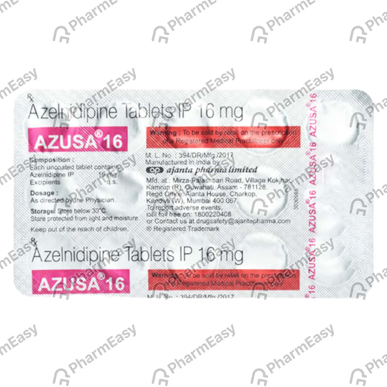 Buy Azusa 16 MG Tablet (15) Online at Flat 15% OFF | PharmEasy