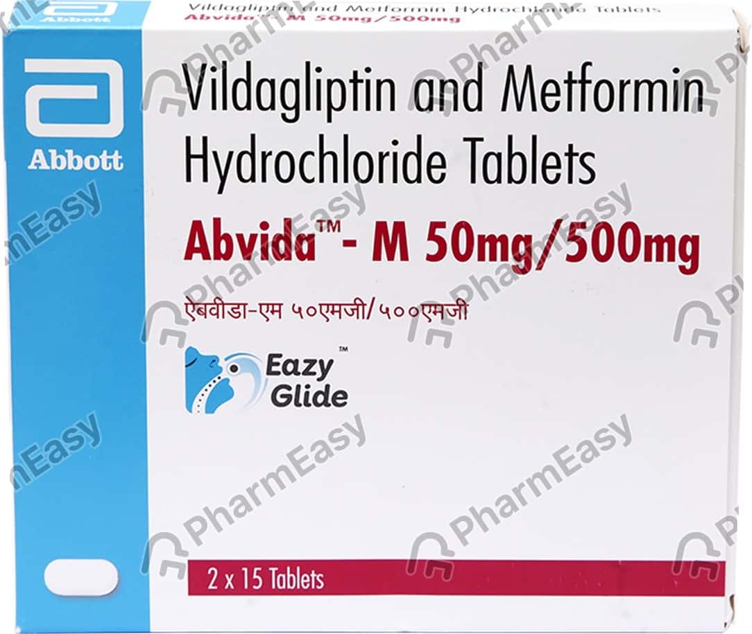 Abvida M 50/500mg Strip Of 15 Tablets: Uses, Side Effects, Price ...