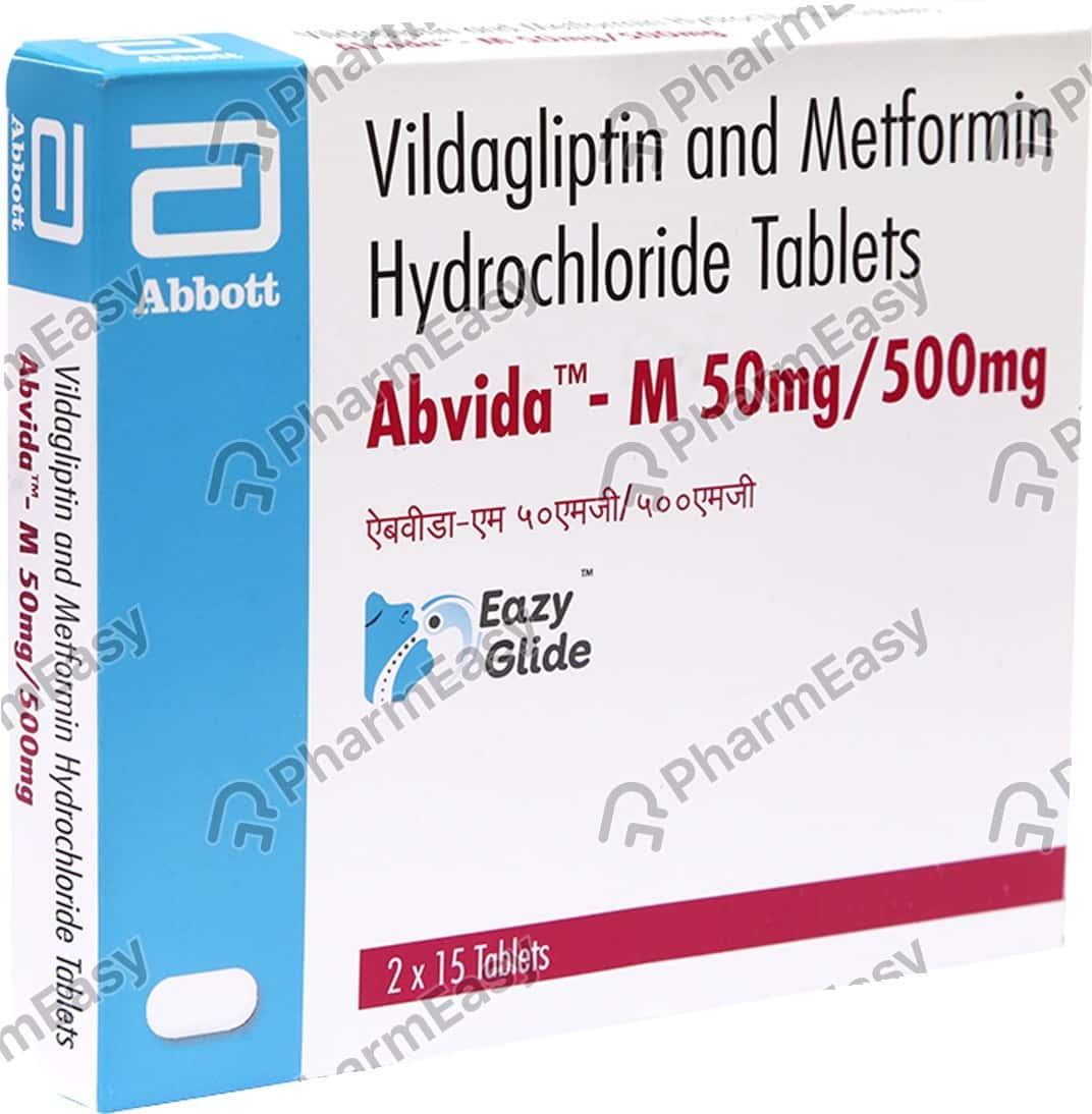 Abvida M 50/500mg Strip Of 15 Tablets: Uses, Side Effects, Price ...