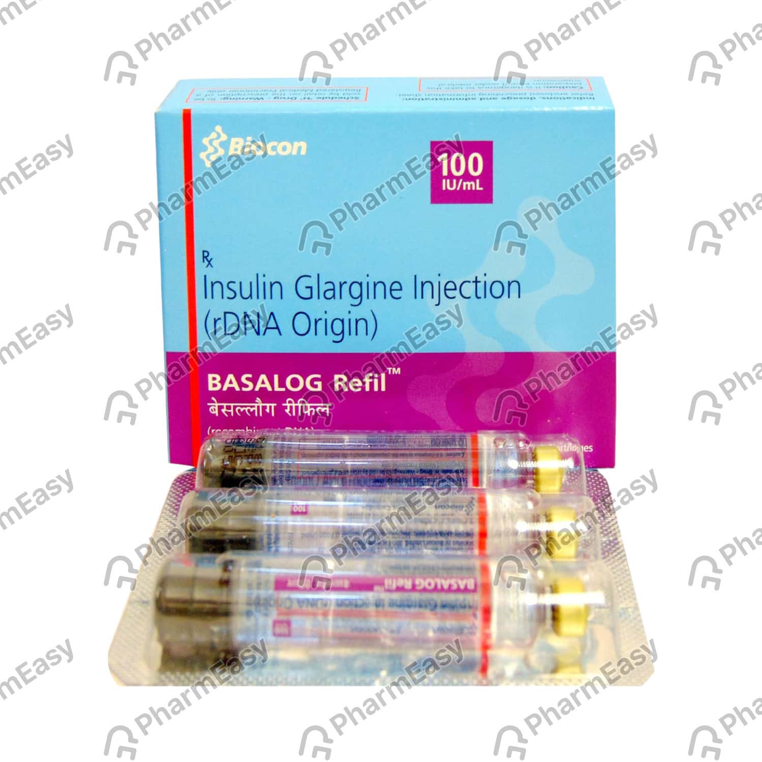 Basalog Refil 100 IU Injection (1): Uses, Side Effects, Price & Dosage ...