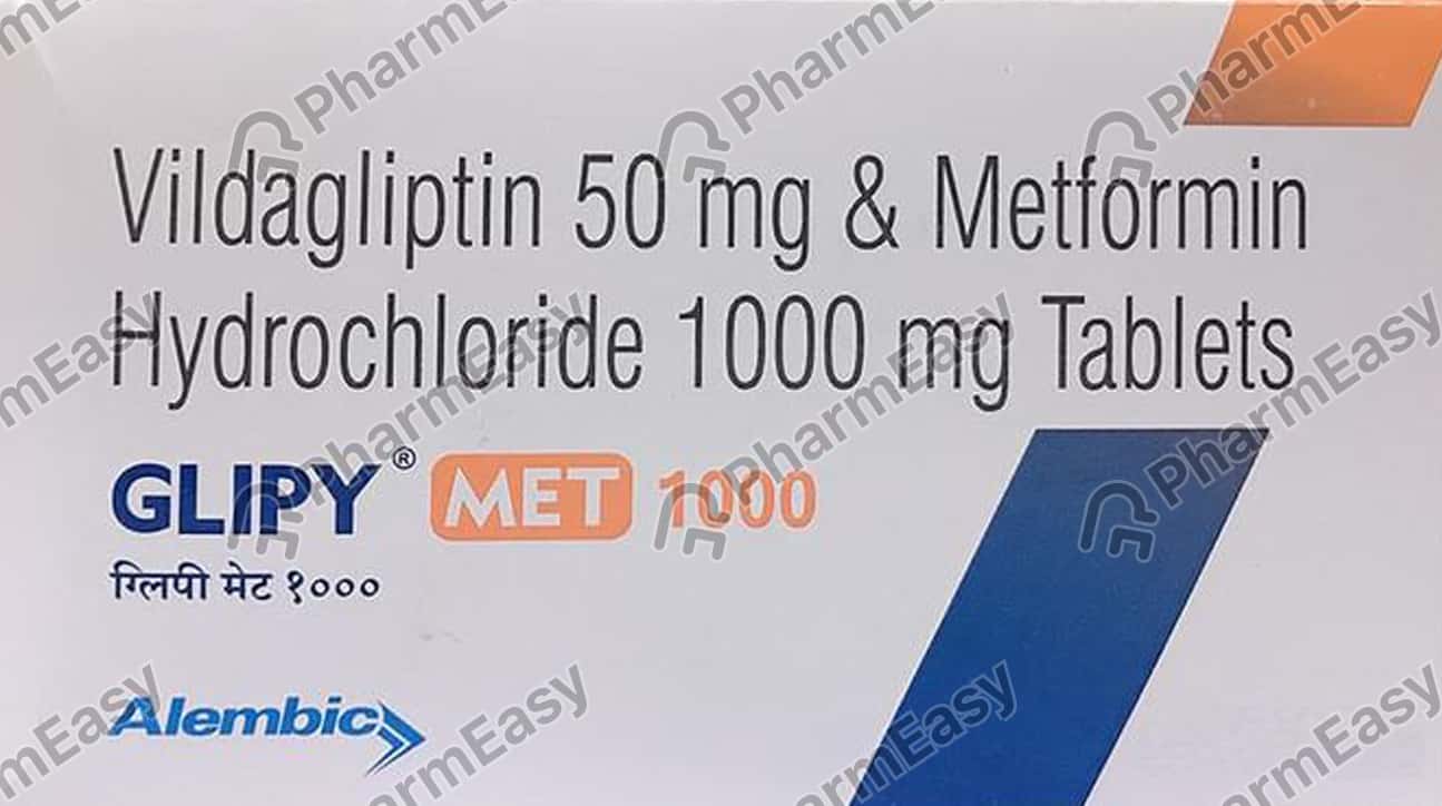 Vildader Met 50/1000mg Strip Of 15 Tablets: Uses, Side Effects, Price ...