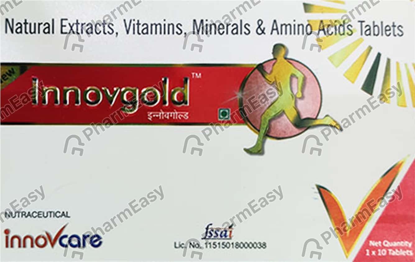 Buy New Innovgold Strip Of 10 Tablets Online at Flat 15% OFF | PharmEasy