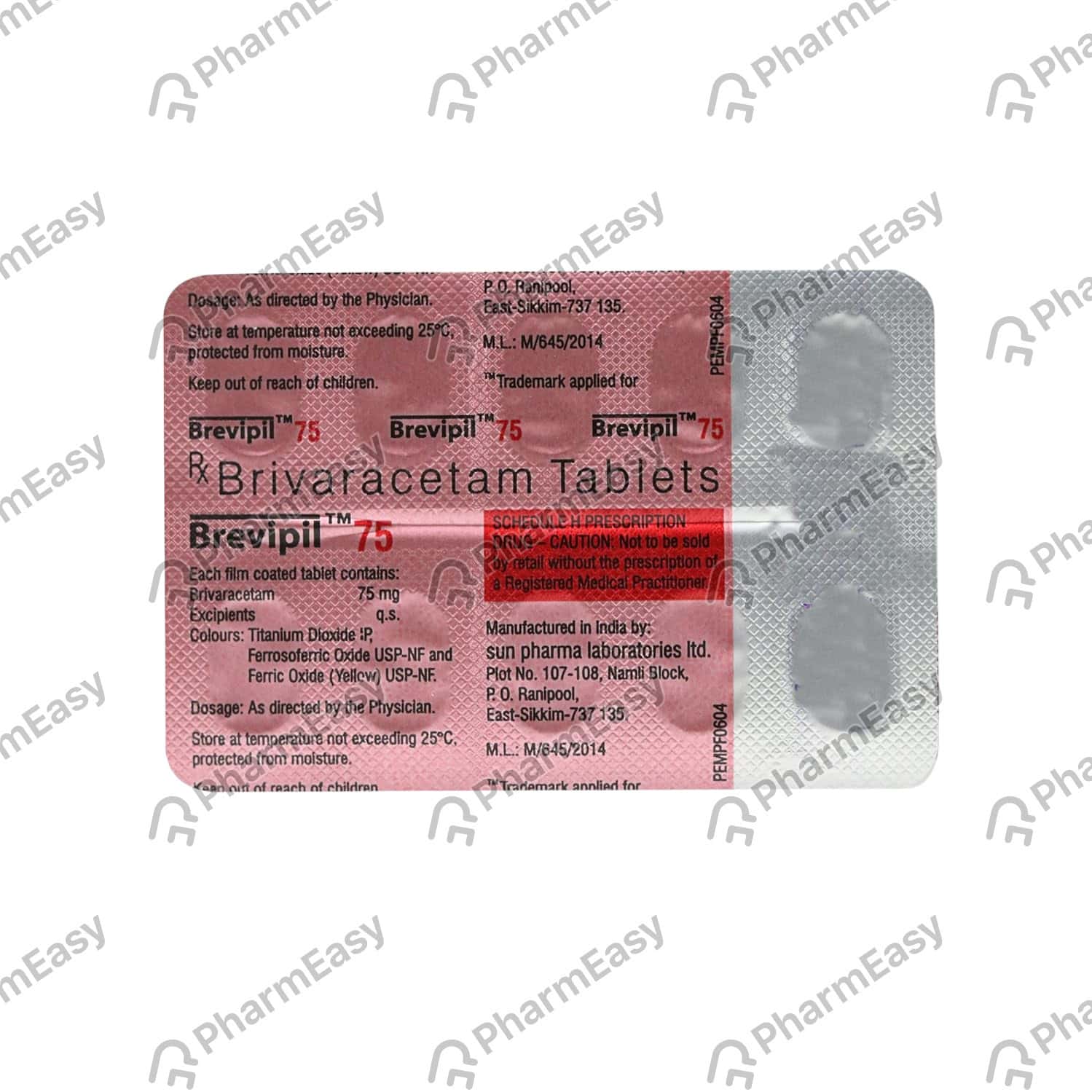 Brevipil 75 MG Tablet (10): Uses, Side Effects, Price & Dosage | PharmEasy