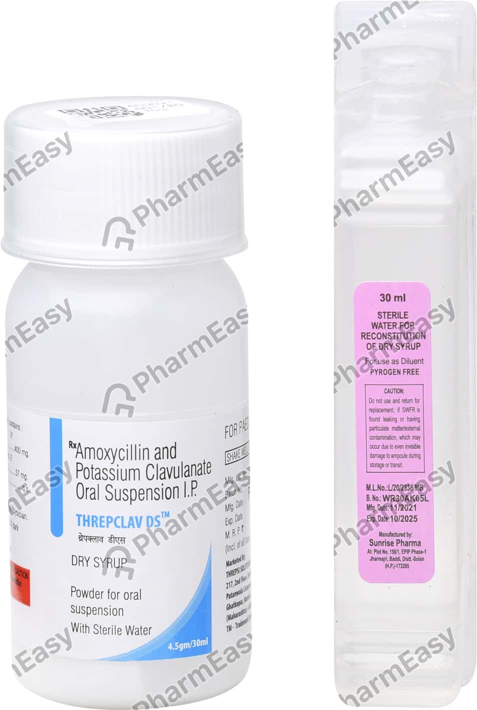 Threpclav Ds Bottle Of 30ml Dry Suspension: Uses, Side Effects, Price ...